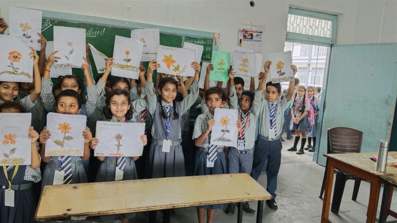 Pulse pasting activity Class 3rd B